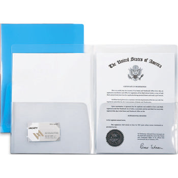 POLY PRESENTATION FOLDERS - CLEAR (24/PK) – Centurybusinesssolutions